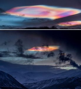 Spectacular Polar Stratospheric Clouds Visible Around The Arctic Circle ...
