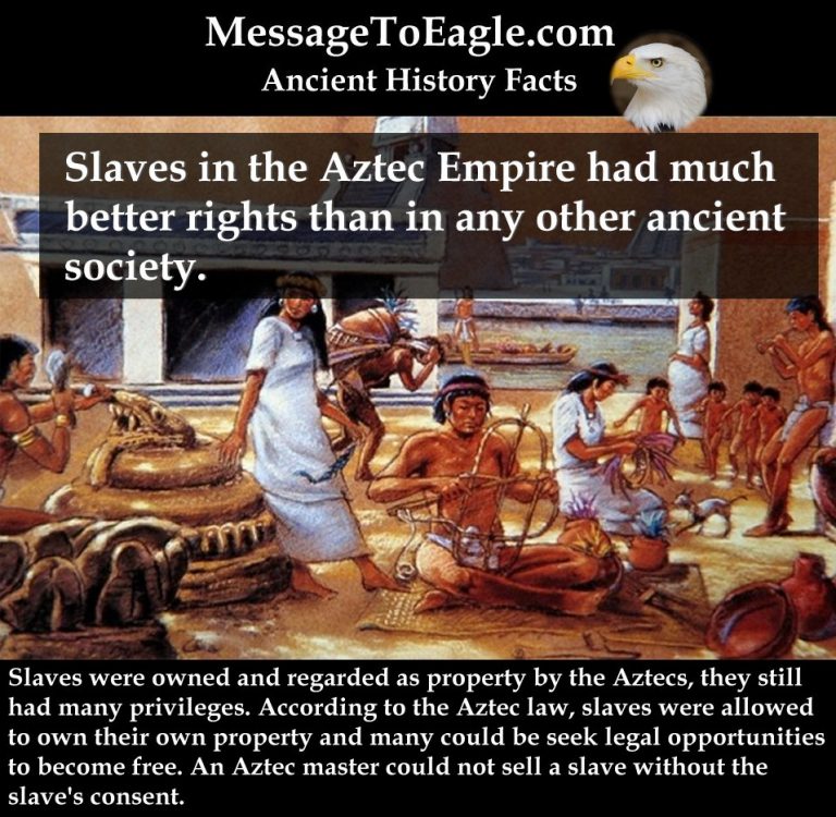Slaves In The Aztec Empire Had Much Better Rights Than In Any Other ...