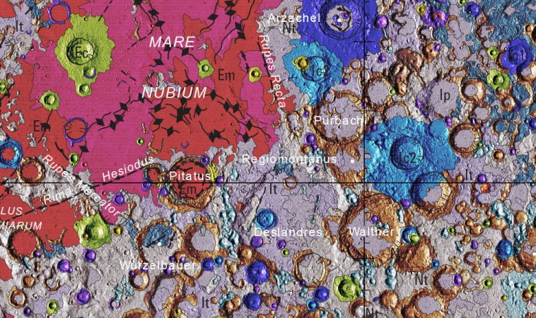 First-Ever Comprehensive Geologic Map Of The Moon - Released ... First-Ever Comprehensive Geologic Map Of The Moon - Released ...